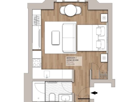Luxury One Bedroom Open Plan Apartments | Cheval Phoenix House